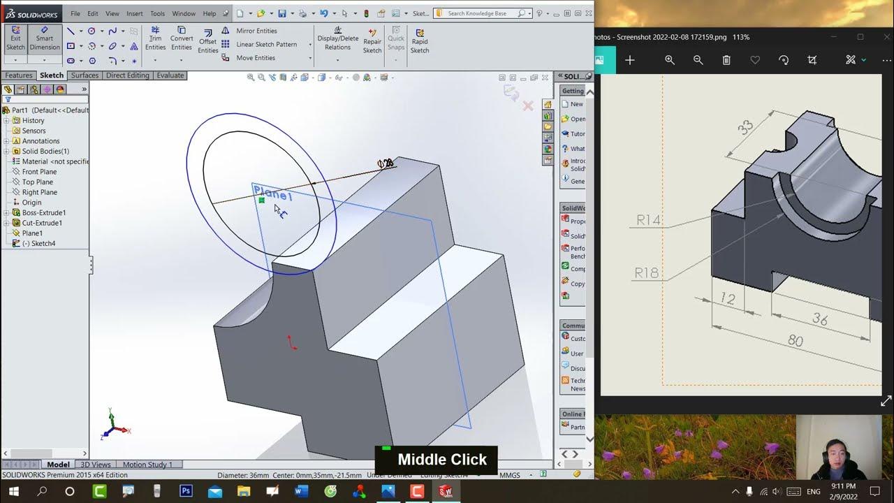 Practice Solidworks #tutorial #part1 - YouTube