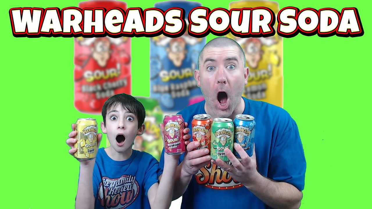 Warheads New Sour Soda Review and Taste Test - YouTube