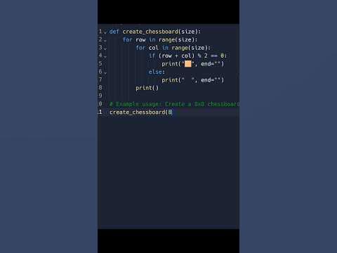 Create Chees Board Python - YouTube
