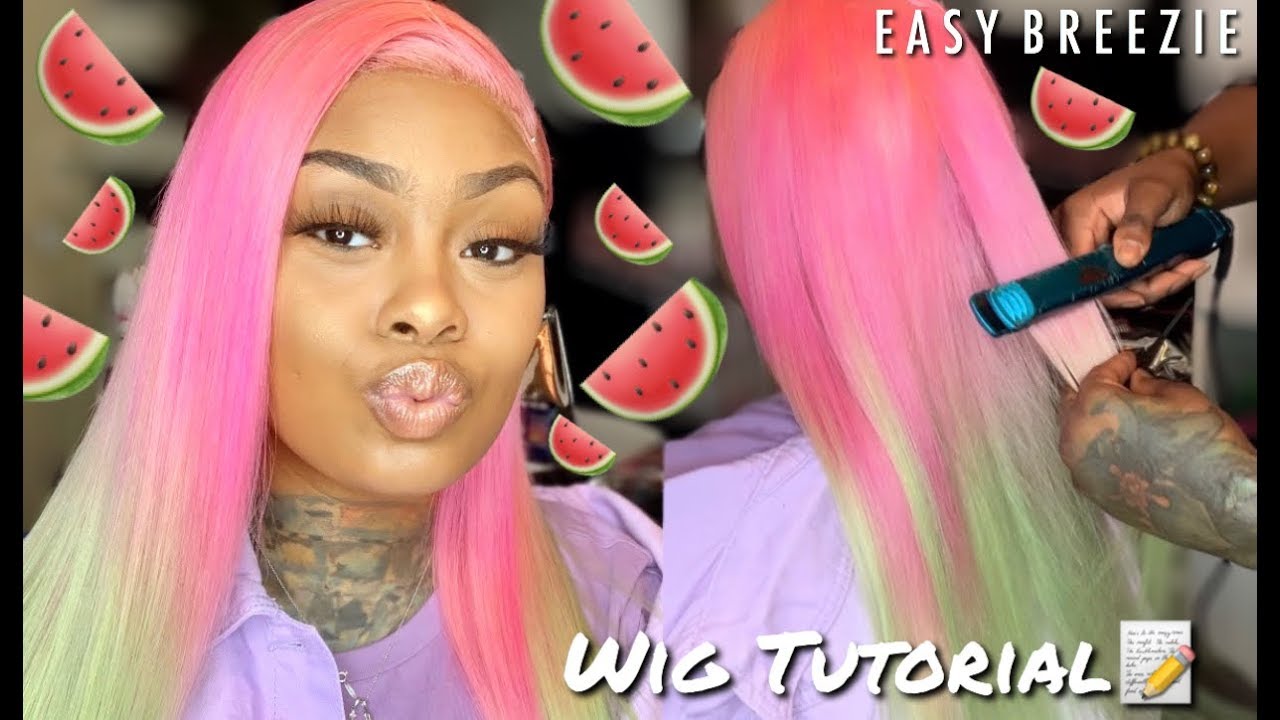 WATERMELON Wig Install!🍉 | Binf Hair - YouTube