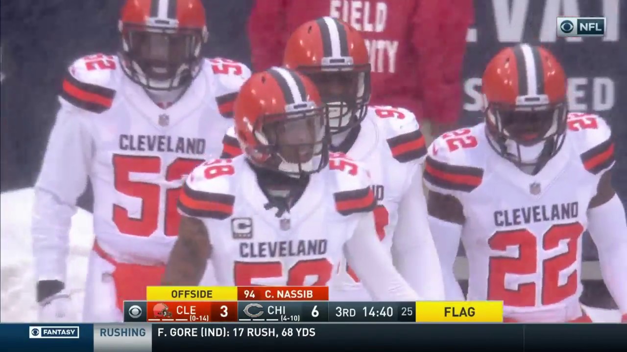 Myles Garrett Gets Huge Pick 6...But Gets Called Back by Offsides ...