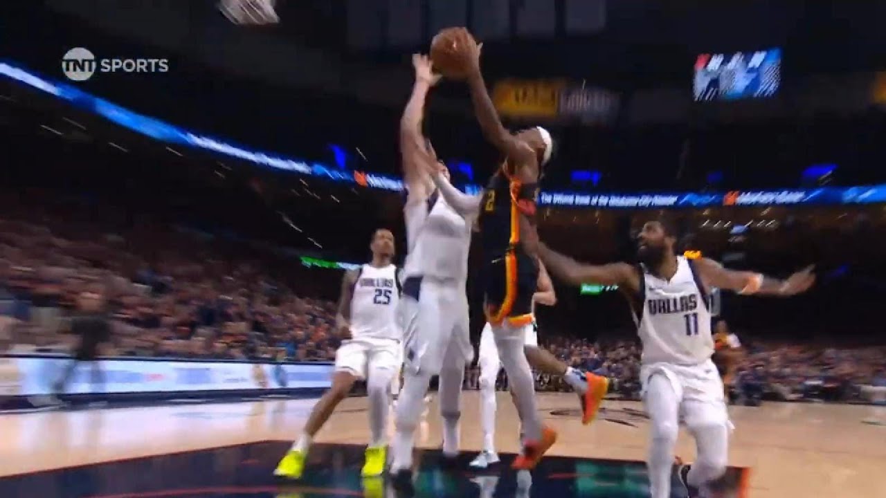 Luka Doncic huge block on Shai Gilgeous-Alexanderin clutch to win Game ...