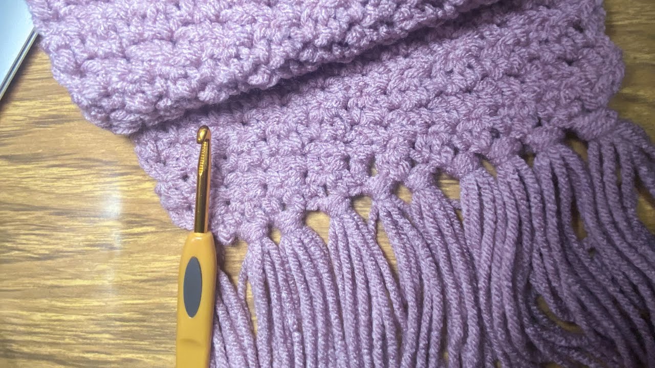 How to Crochet Scarf in one hour or less | Easy to follow - YouTube