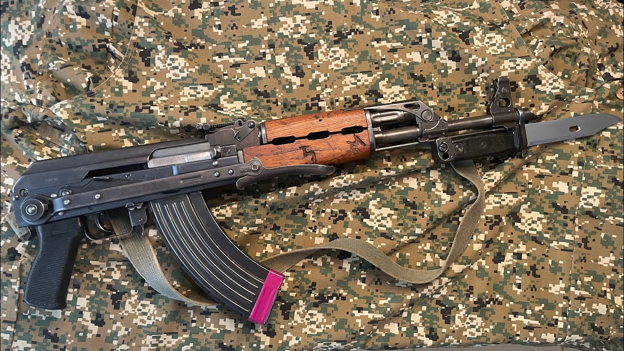 Yugo M70ab2 Underfolder parts kit build first shots - YouTube