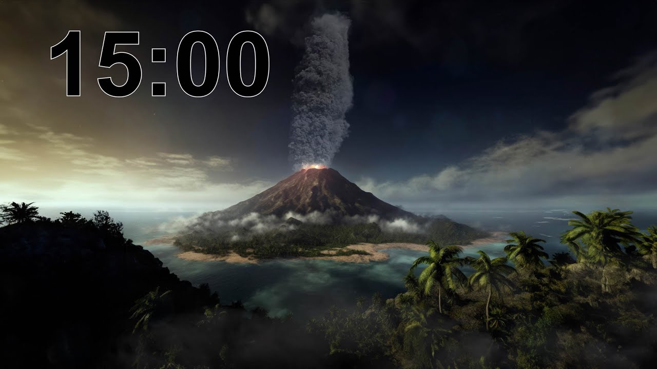 15 Minute Countdown Timer - Volcano - YouTube