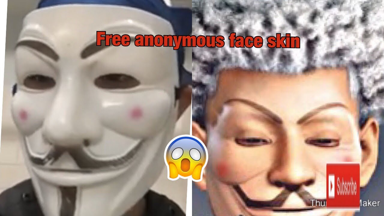Anonymous mask face scan - YouTube