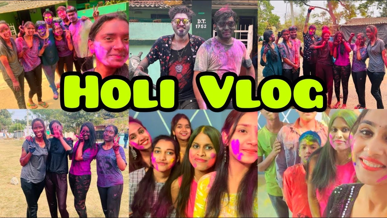 Holi Vlog full masti with friends - YouTube