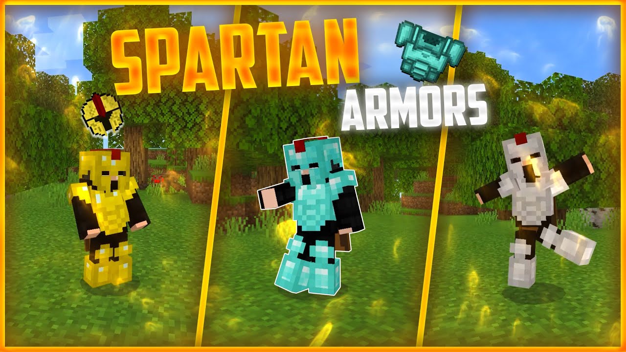 SPARTAN Armors Addon para Minecraft PE | Bedrock - YouTube