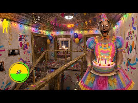 GRANNY HORROR ESCAPE GAMEPLAY | GRANNY BIRTHDAY PARTY EPISODE 1 🤯 GRANDPA SLENDRENA BIRTHDAY PARTY 