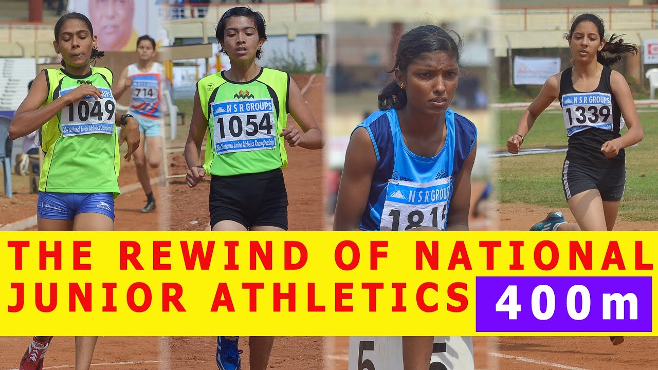 Jisna Mathew Clean Sweep in 400m Girls U16 || Rewind of National Junior ...