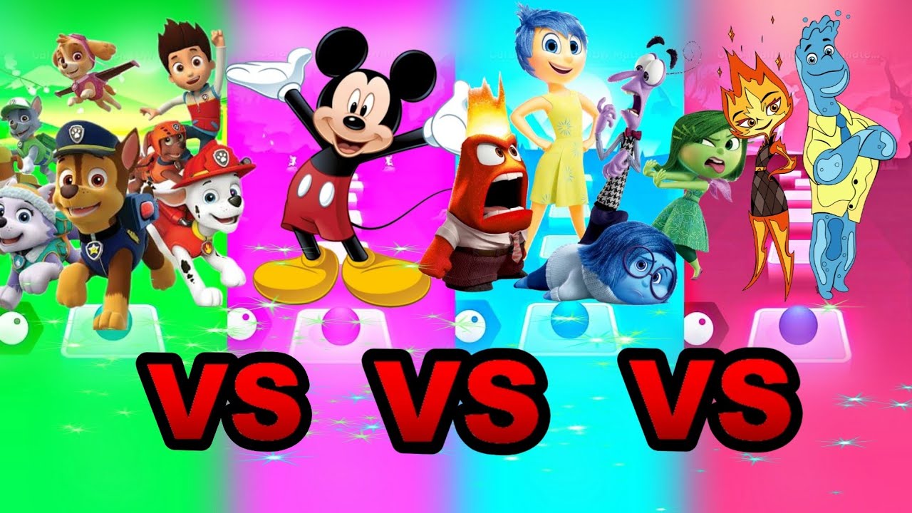 COFFIN DANCE | PAW PATROL🆚 MICKEY MOUSE 🆚 ELEMENTAL 🆚 INSIDE OUT |🎮 ...