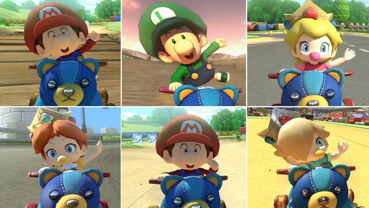 Mario Kart 8 Deluxe - All Baby Characters - YouTube