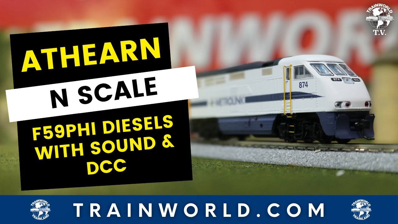 Athearn N Scale F59PHI Locomotives - YouTube