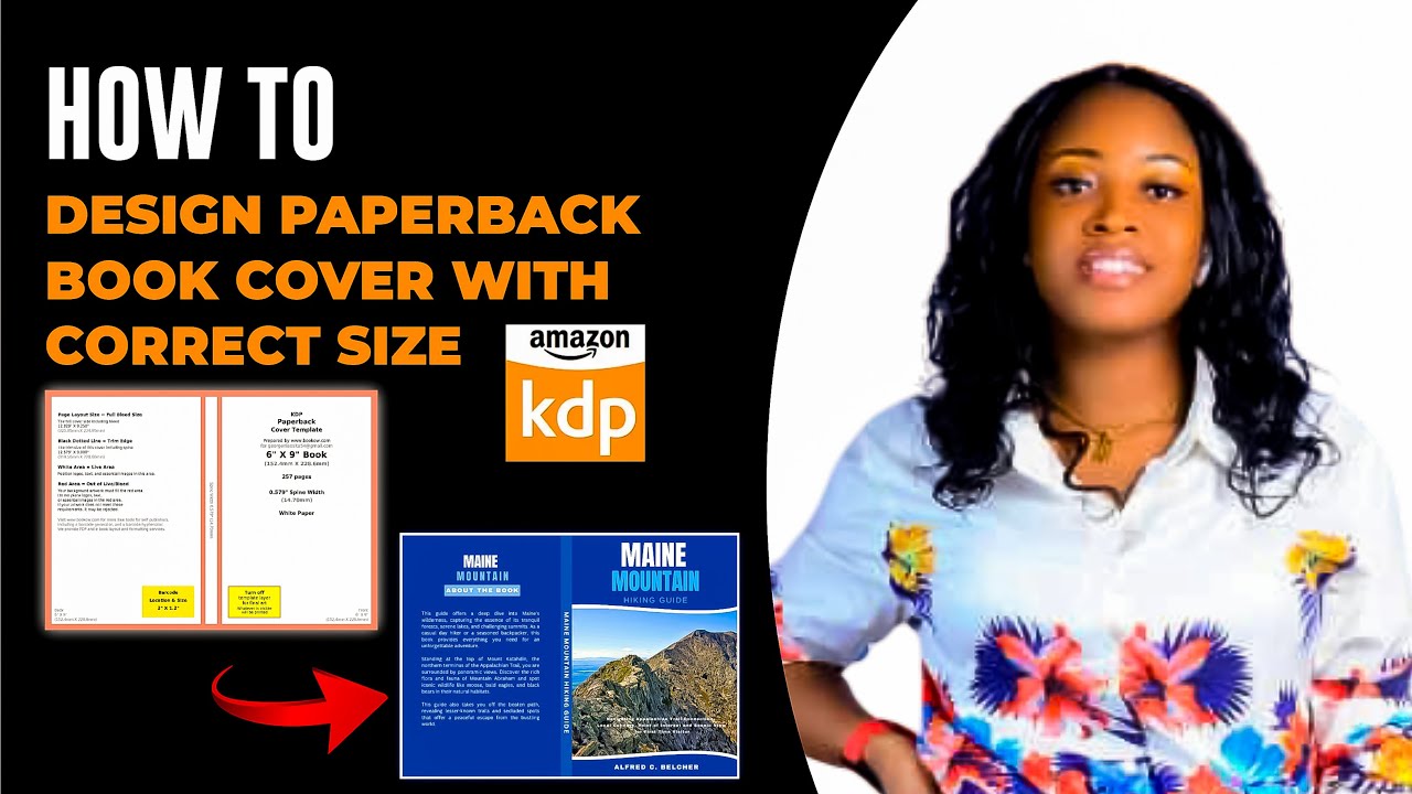 HOW TO DESIGN PAPERBACK BOOK COVER WITH CORRECT SIZE - YouTube