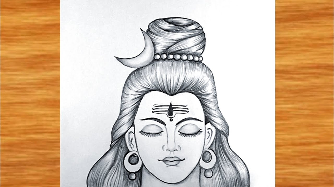 Lord shiva drawing on Mahashivratri easy || Pencil drawing of lord ...
