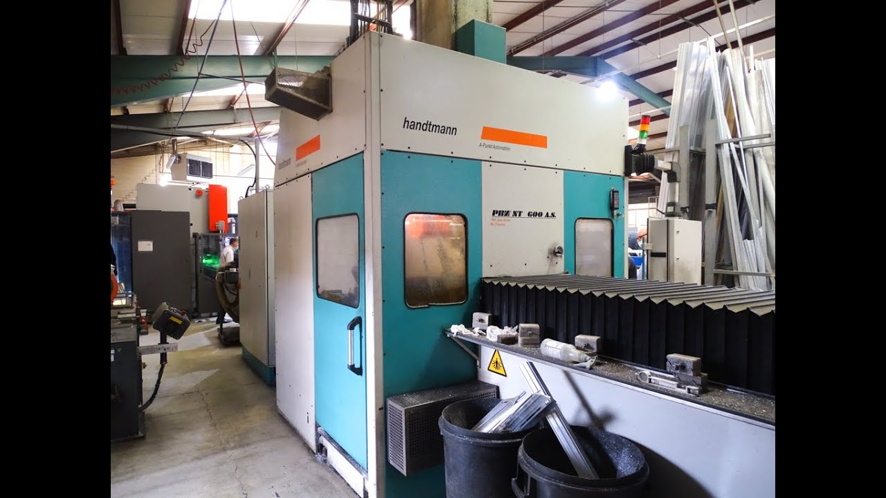 HANDTMANN PBZ NT 600 AS 5 Axis CNC Machining Centre - YouTube