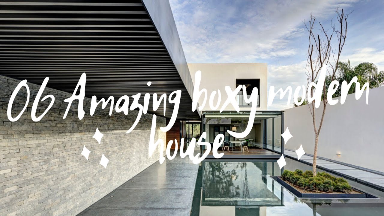 06 Amazing boxy modern house building design/ Most beautiful house ...