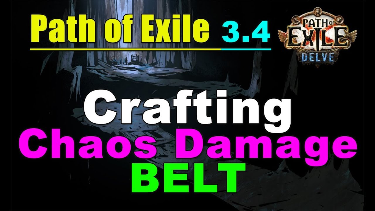 Path of Exile 3.4 DELVE: Crafting CHAOS DAMAGE Belt with Fossils! - YouTube