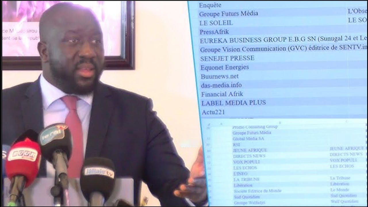 Voici la liste definitive des medias reconnus par l'Etat du Sénégal ...