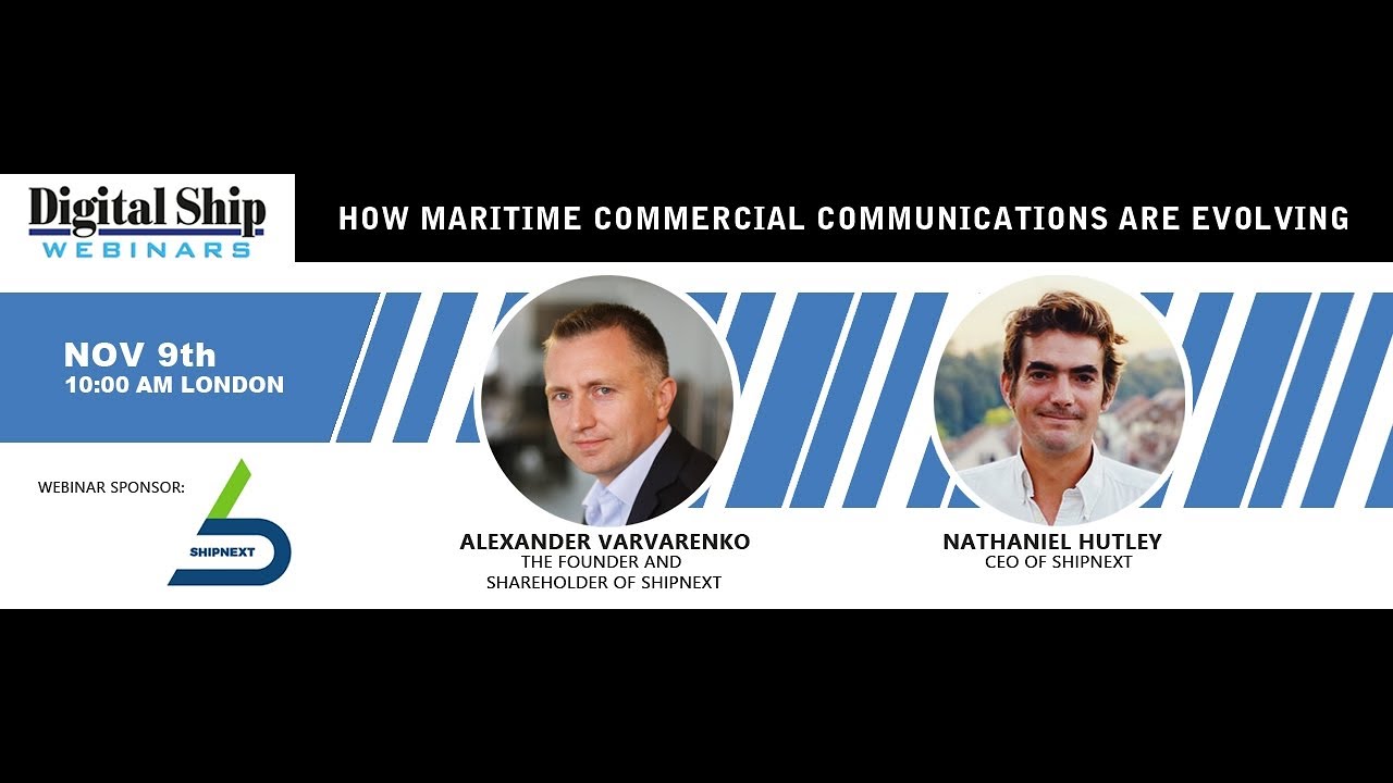 Shipnext - How maritime commercial communications are evolving - YouTube