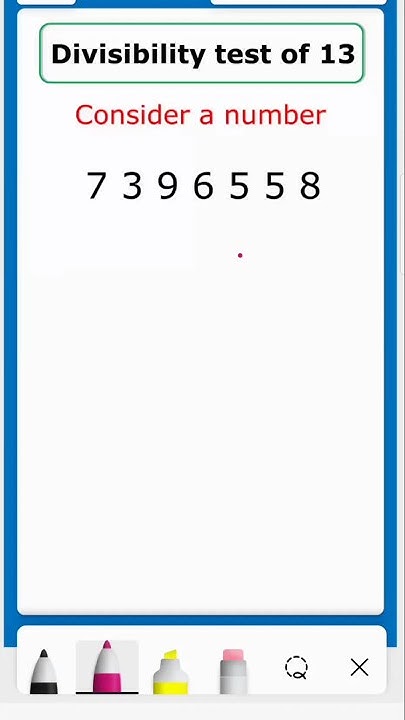 13 Divisibility Test || Divisibility Rule of 13 #ytshorts # ...