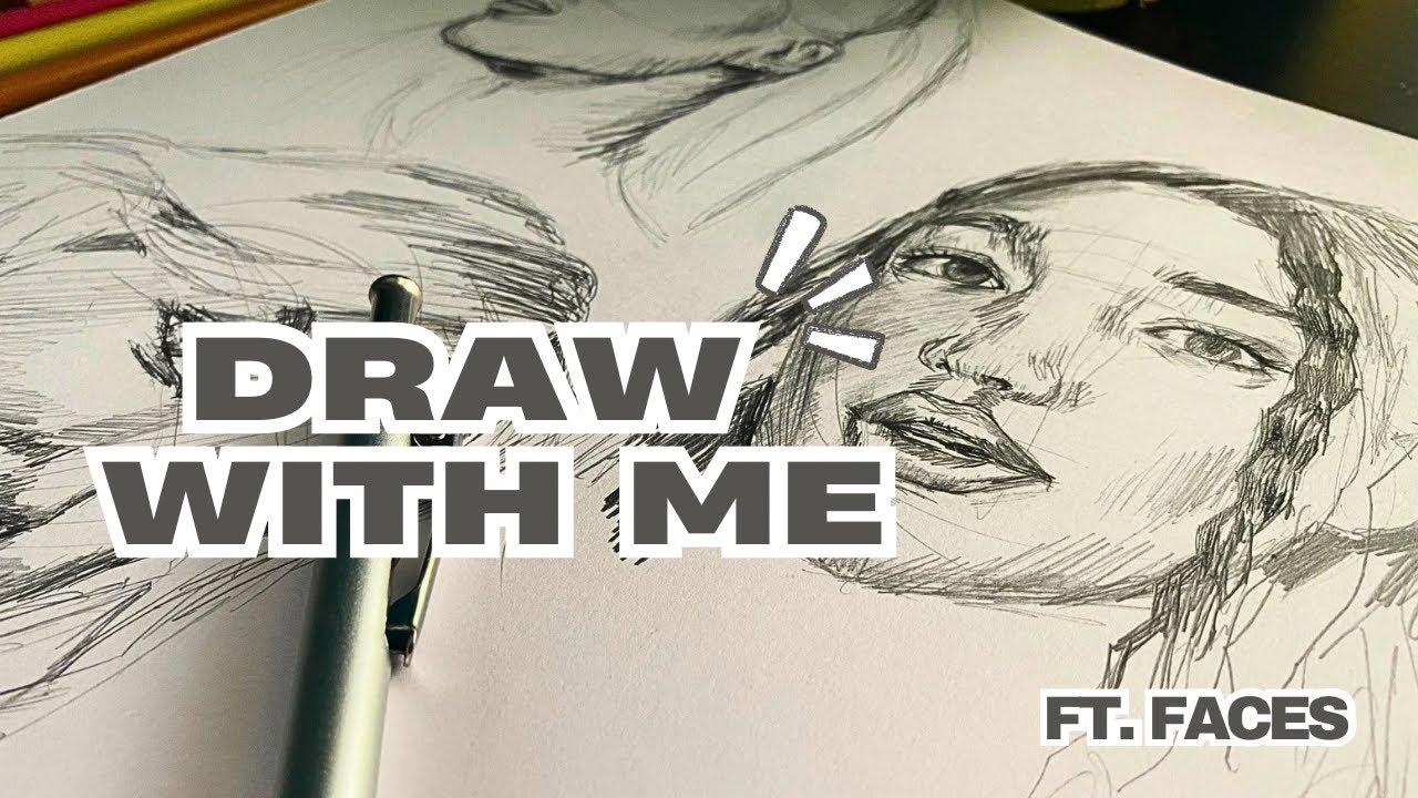 Draw faces with me | Chill sketchbook session - YouTube