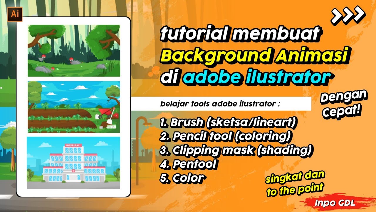Tutorial membuat background untuk animasi di adobe ilustrator # ...
