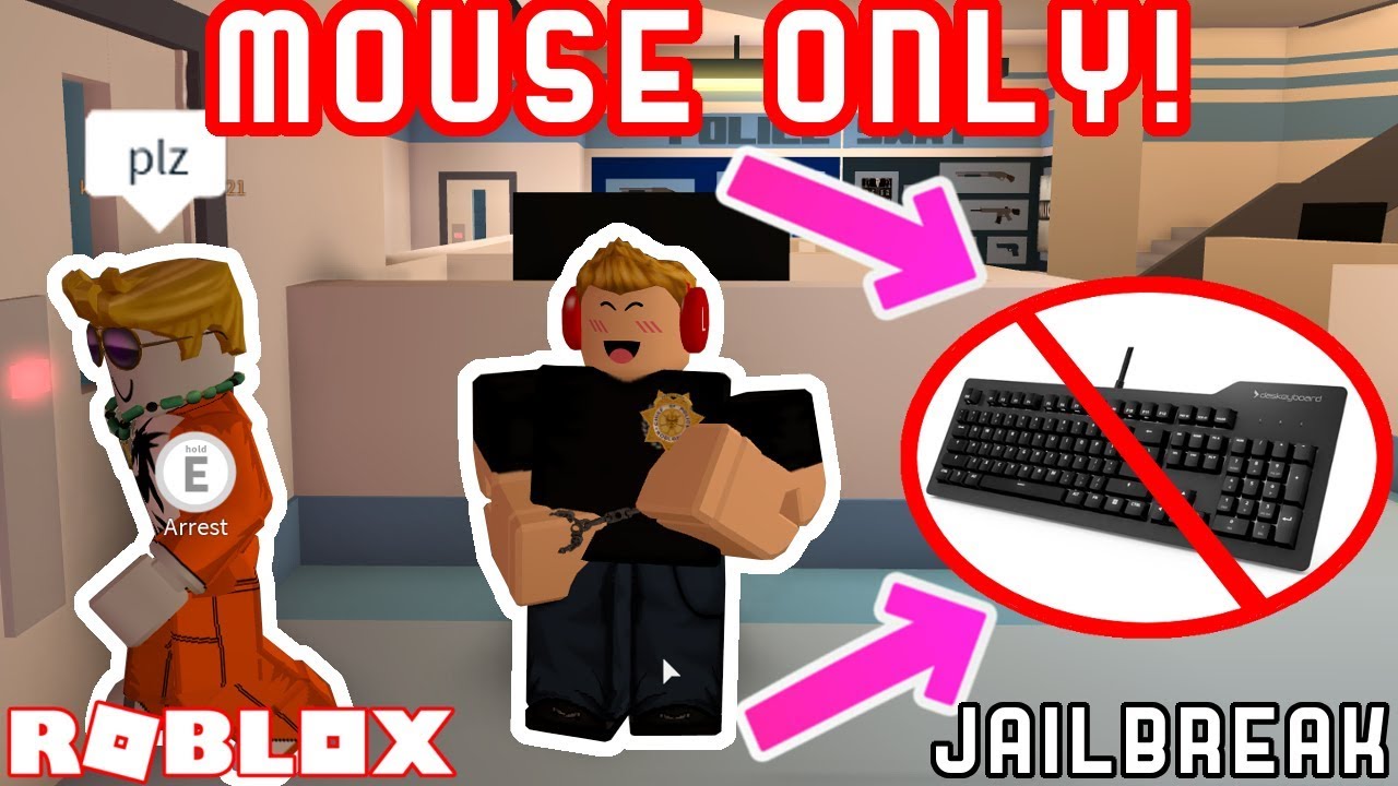 NO KEYBOARD CHALLENGE 2 *WHAT!?* - Roblox Jailbreak Challenges - YouTube