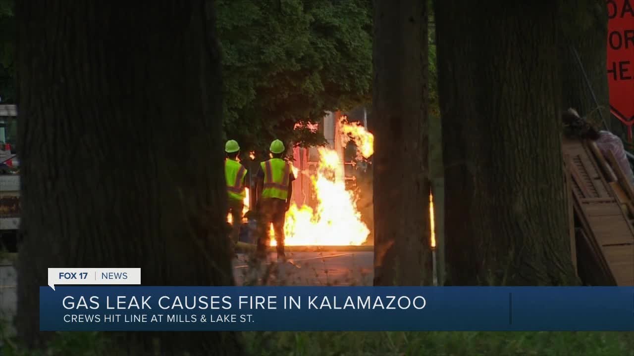 Evacuations lifted in Kalamazoo after ruptured gas line catches fire ...
