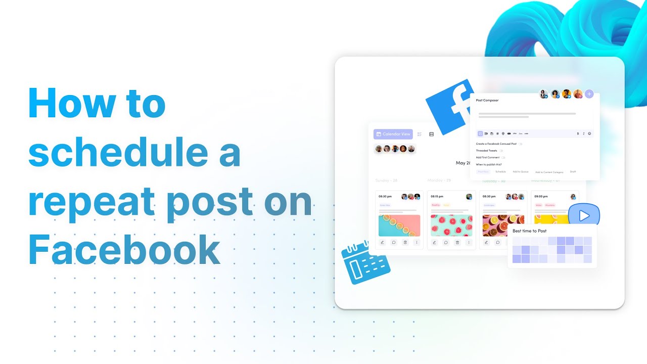 How to schedule a repeat post on Facebook - YouTube