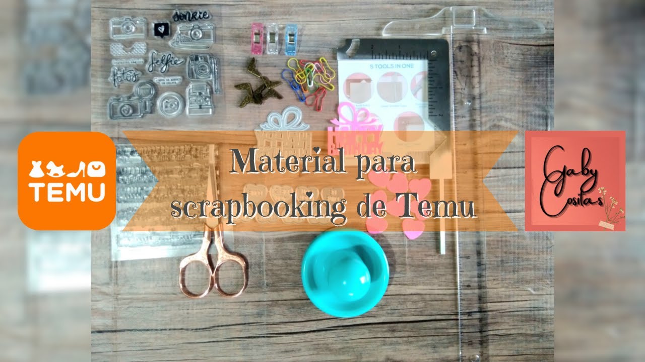 #temu Productos de scrapbooking. Primeras impresiones y revisión ...