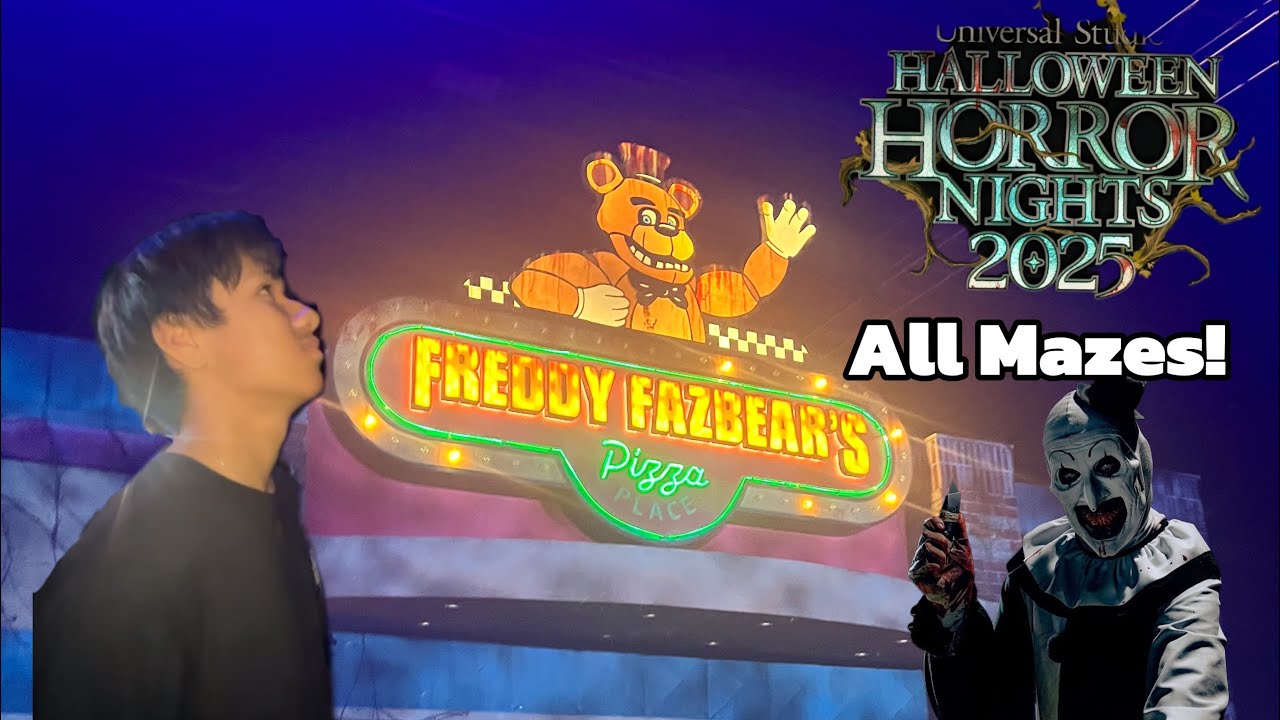 Universal Studios Hollywood Halloween Horror Nights Part 2 | ALL MAZES ...