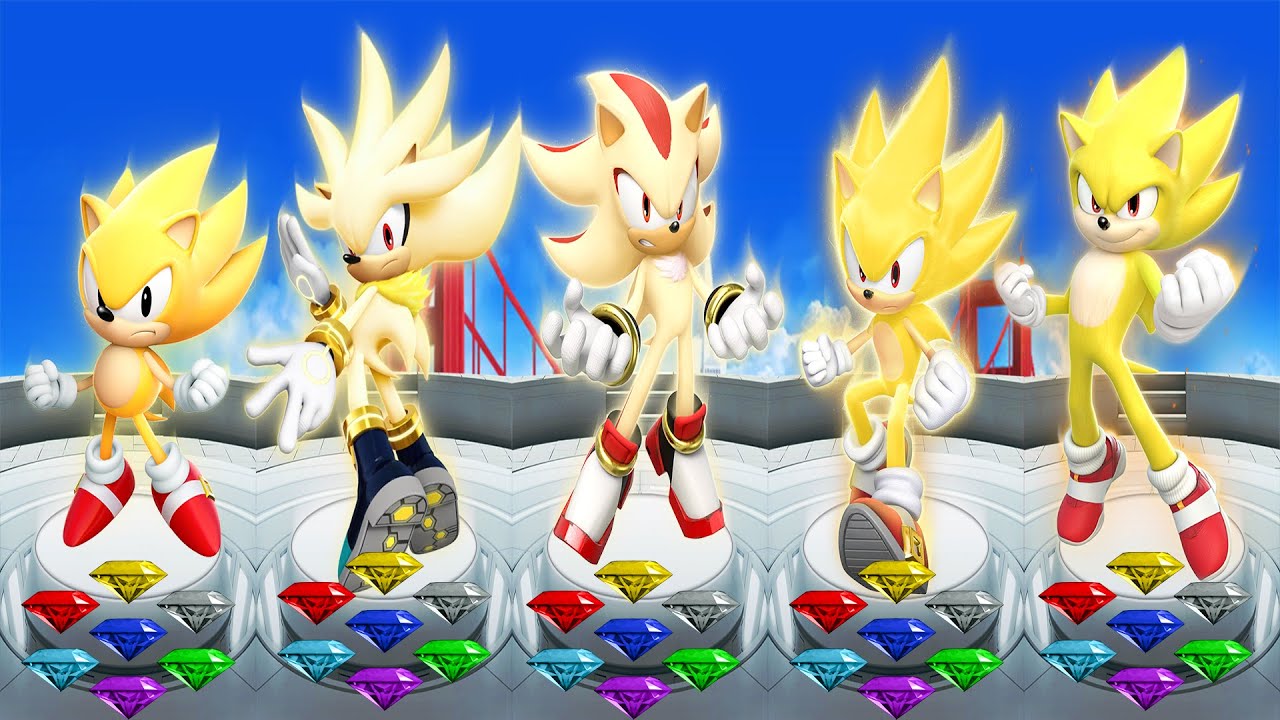 Sonic Forces - All Super Runners Battle Chaos Emeralds Power: Classic ...