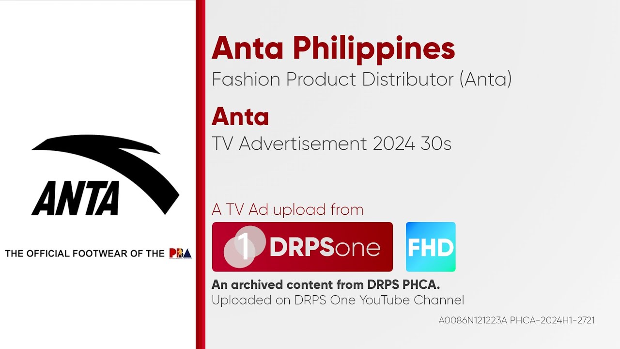 Anta TV Ad 2024 30s (Philippines) [HD] - YouTube