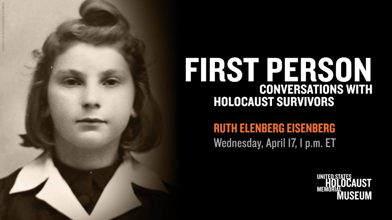 2024 First Person with Holocaust Survivor Ruth Elenberg Eisenberg - YouTube