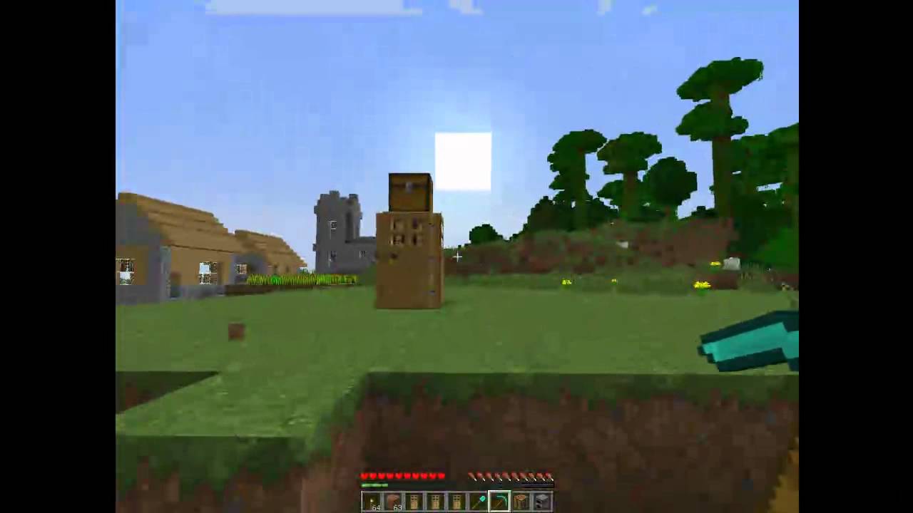 Najmniejszy dom w minecraft, 3x1. - YouTube