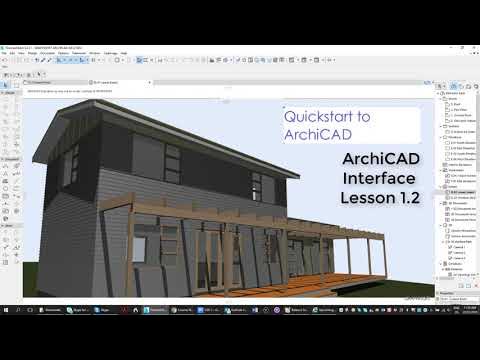 How to Navigate around the ArchiCAD Interface - Quickstart Part 1_2 - YouTube
