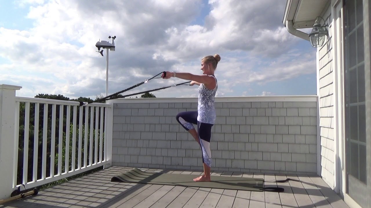 Standing Pilates Stick Clip - YouTube