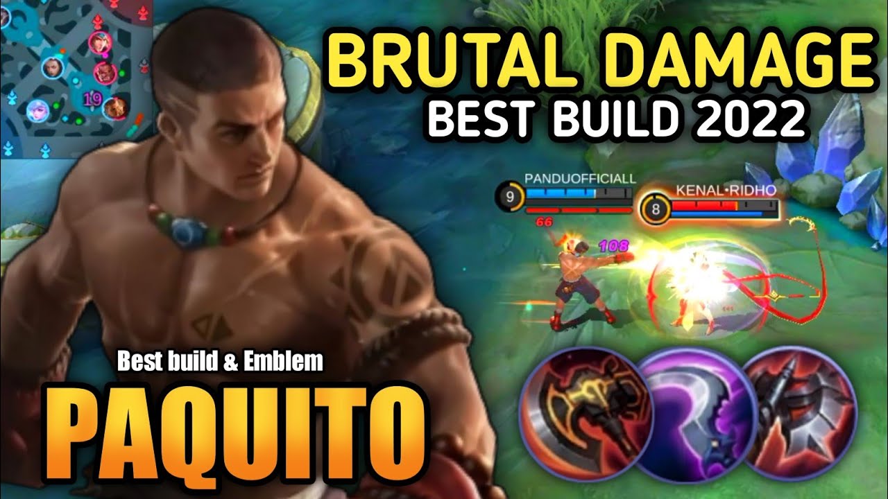 13 Kills!! New Season Paquito Best Build & Emblem | Build Top 1 Global ...