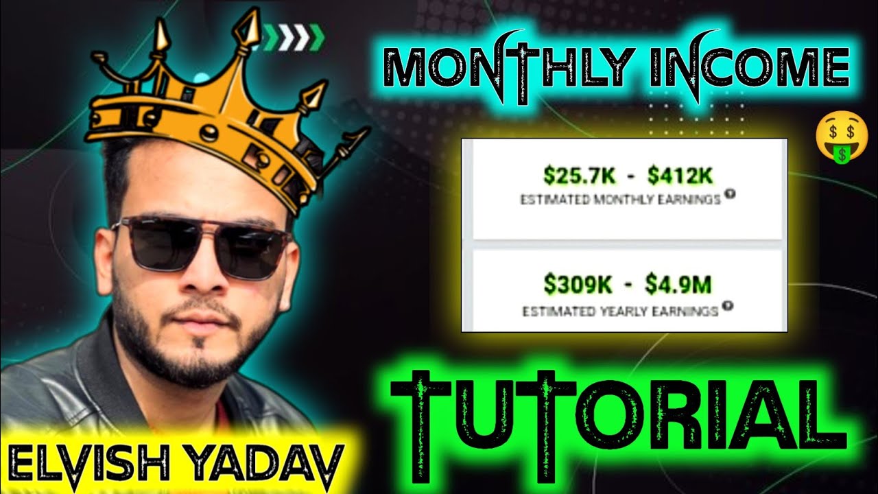 How To Check Earning Of Any YouTuber ( YouTube Channel ) | Monthly Income @ElvishYadavVlogs ...