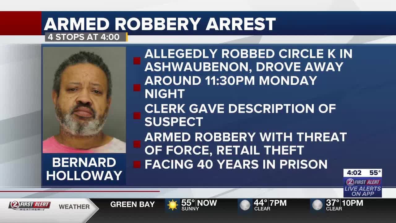 Green Bay man arrested for Ashwaubenon gas station robbery - YouTube