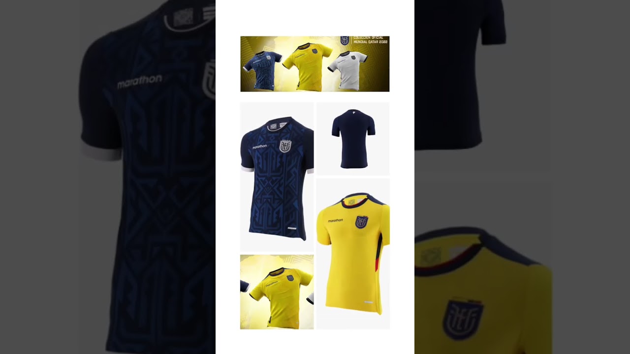 Ecuador kits for the World Cup - YouTube
