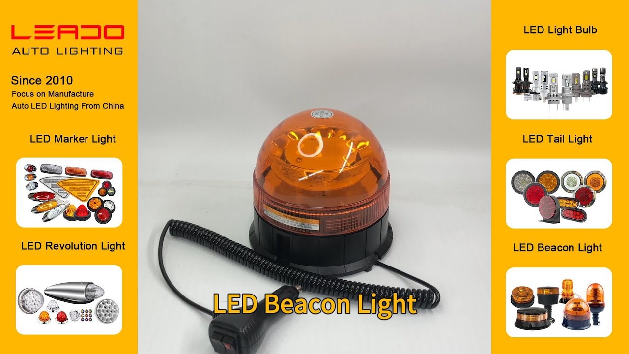 【LEADO】Auto Stars Led Beacon Light With Magnetic for truck agricultural ...
