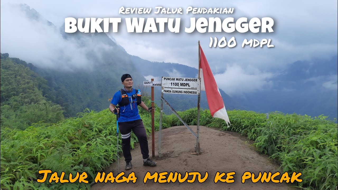 Review Jalur Pendakian Bukit Watu Jengger 1100 mdpl yang eksotis - YouTube