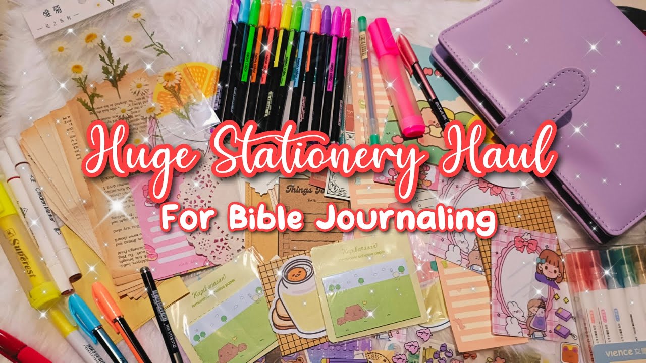 Huge Stationery Haul | Bible Journaling materials Philippines l Jen ...