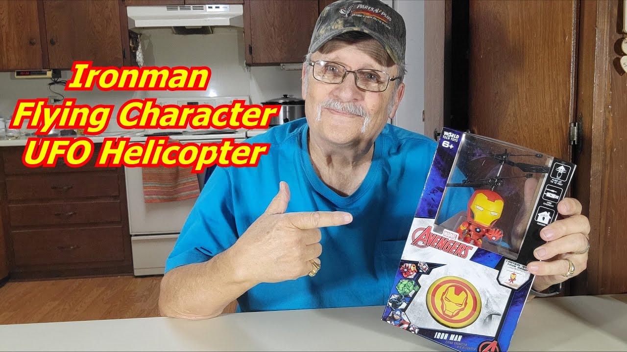 Marvel Avengers Iron Man Flying Figure Helicopter - YouTube