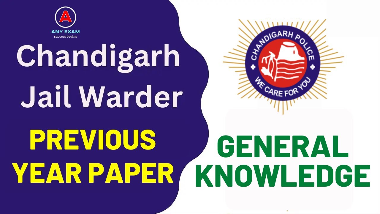 Chandigarh Jail Warder Previous Year Paper !! Total post 130 ...