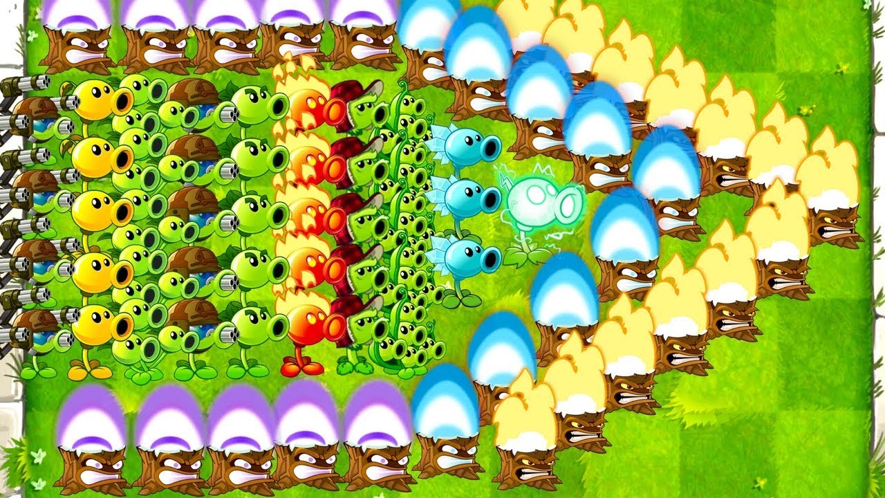 Every Peashooter Challenge in Plants vs Zombies 2 Mod Max levels ...