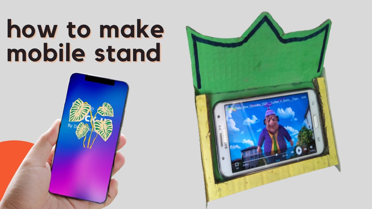 DIY how to design or build easy mobile STANDE - YouTube