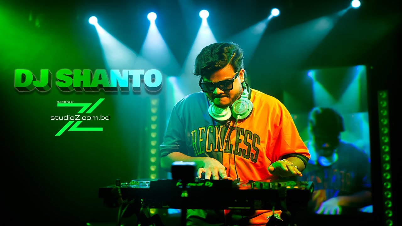 MIND-BLOWING DJ Shanto Set with VJ And Light Jam - Studio Z - YouTube